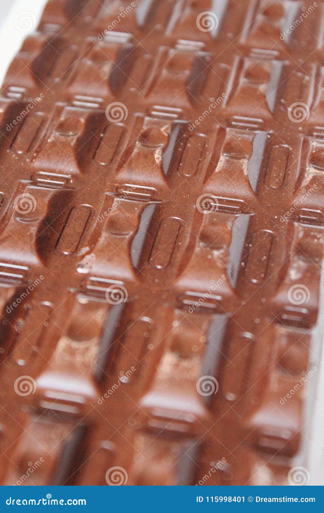 Large Brown Chocolate Bars of Rectangular Shape Close-up As a ...