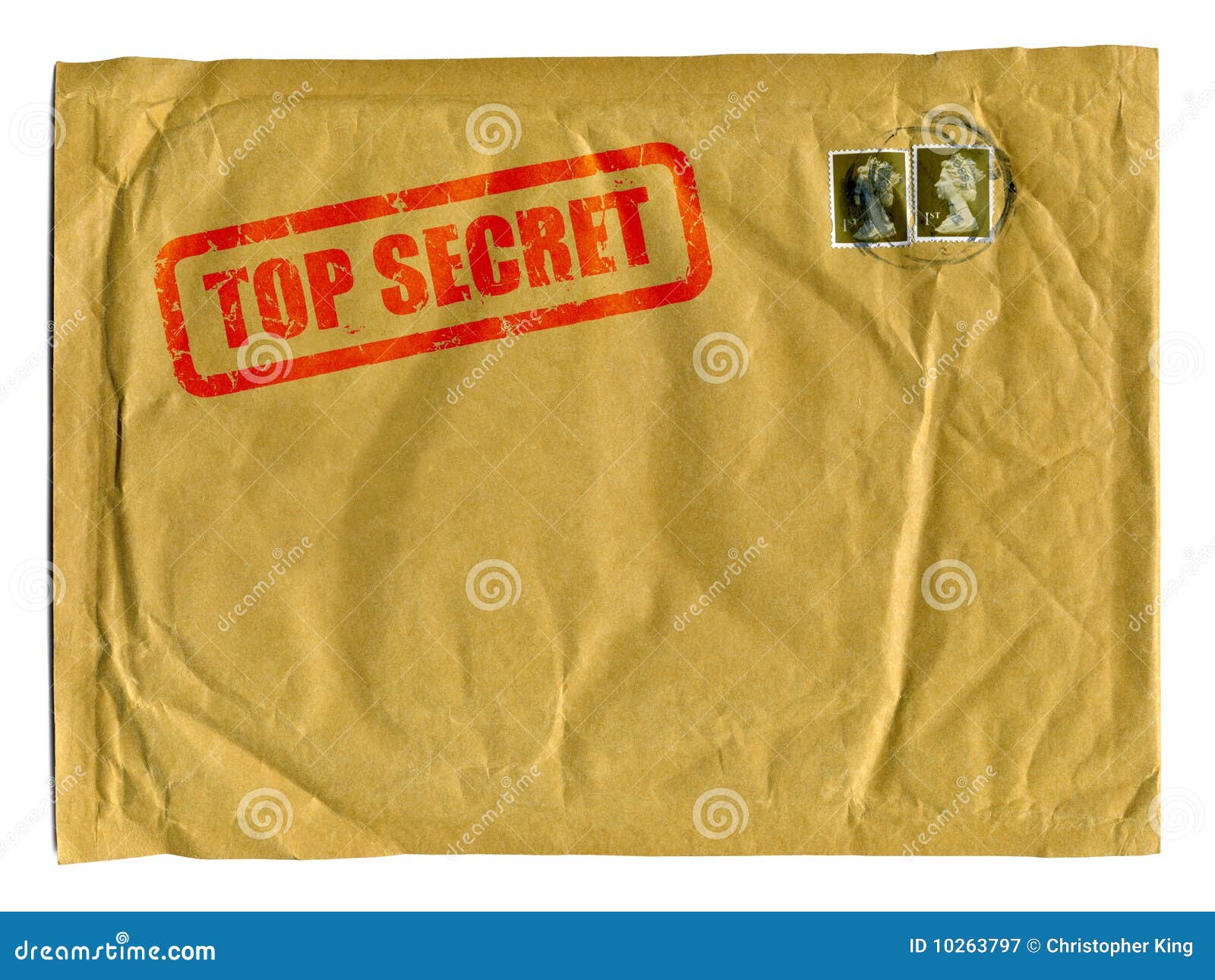 Large Brown Envelope with Top Secret Stamp Editorial Photography ...