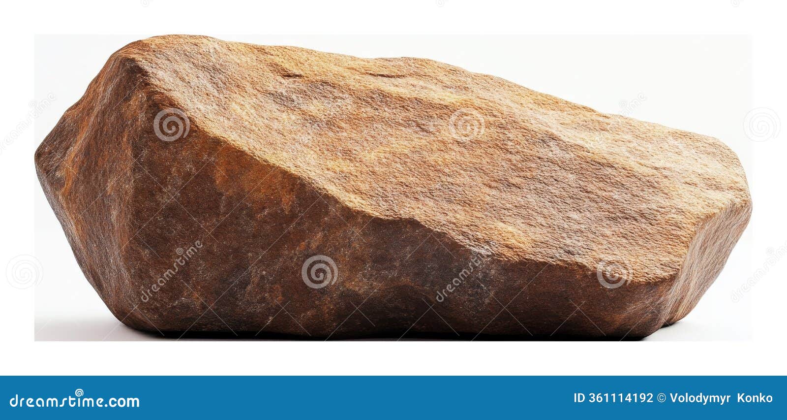 Large Brown Rock Isolated on Transparent Background, Geological Study ...