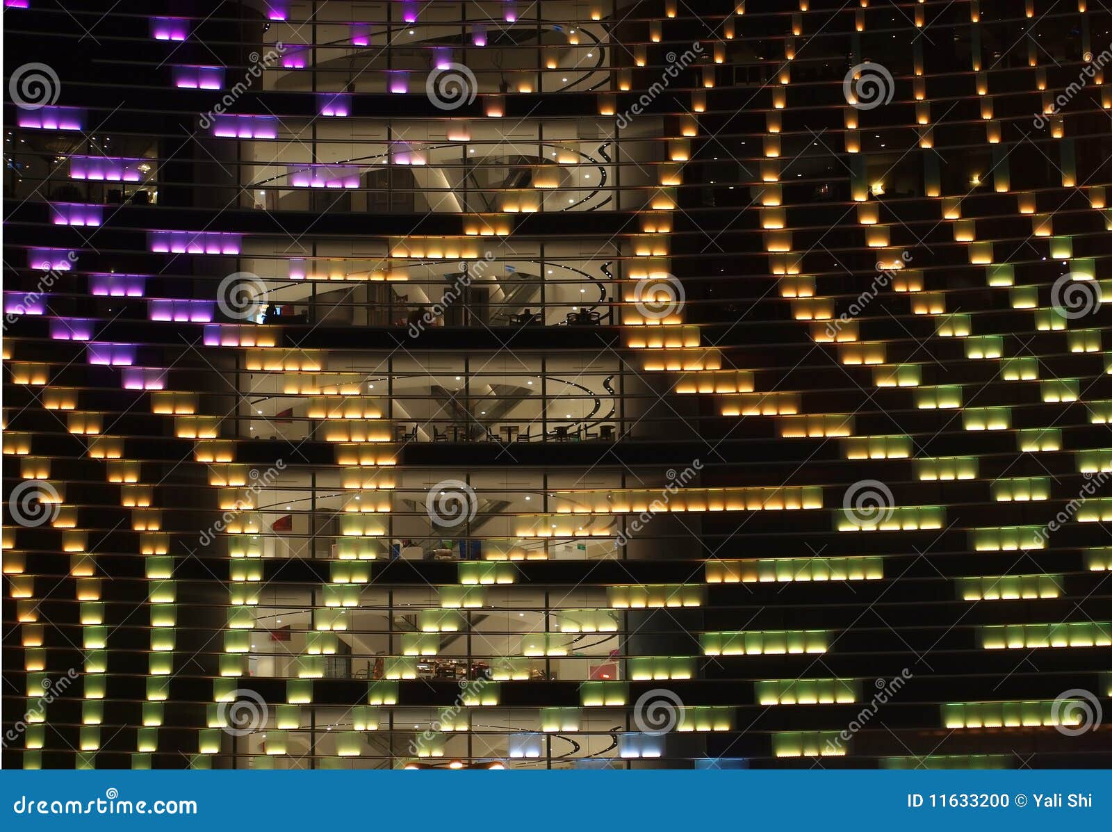 Large Building by Night stock photo. Image of floors - 11633200