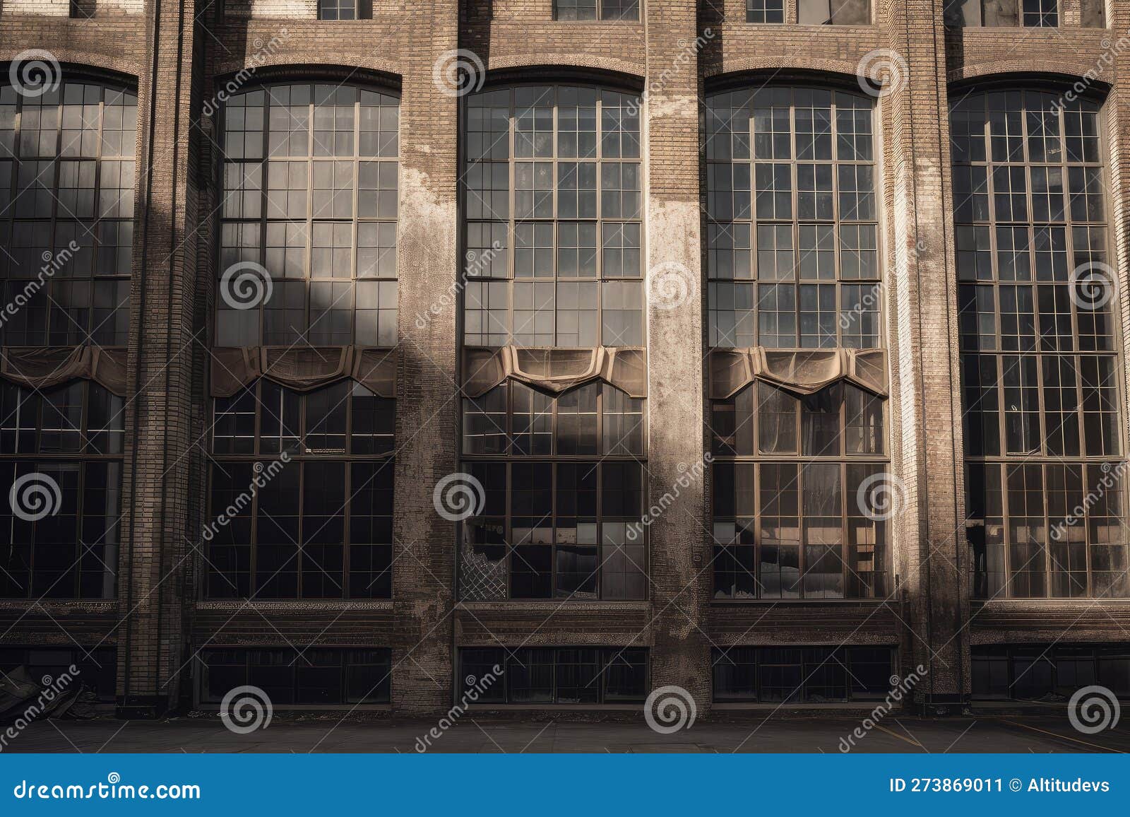 Large Building, with Textures and Materials Visible through the Windows ...