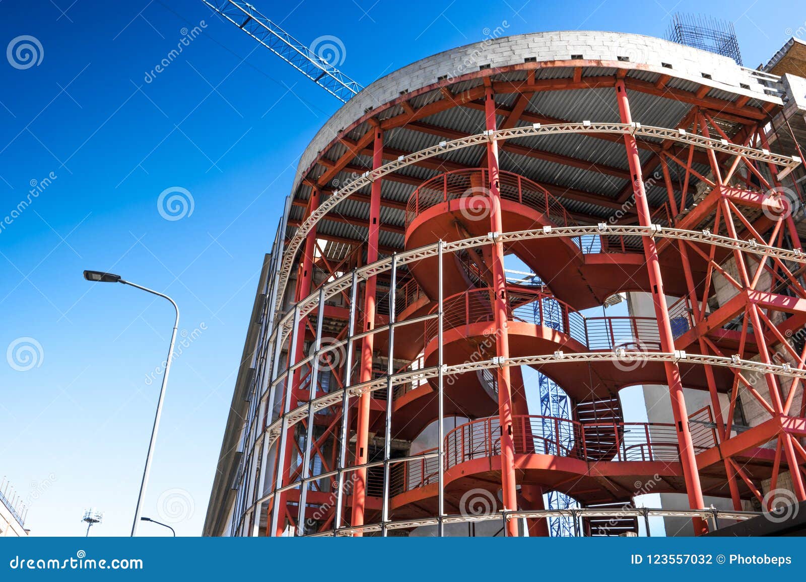 Large Building Under Construction Stock Photo - Image of conceptual ...