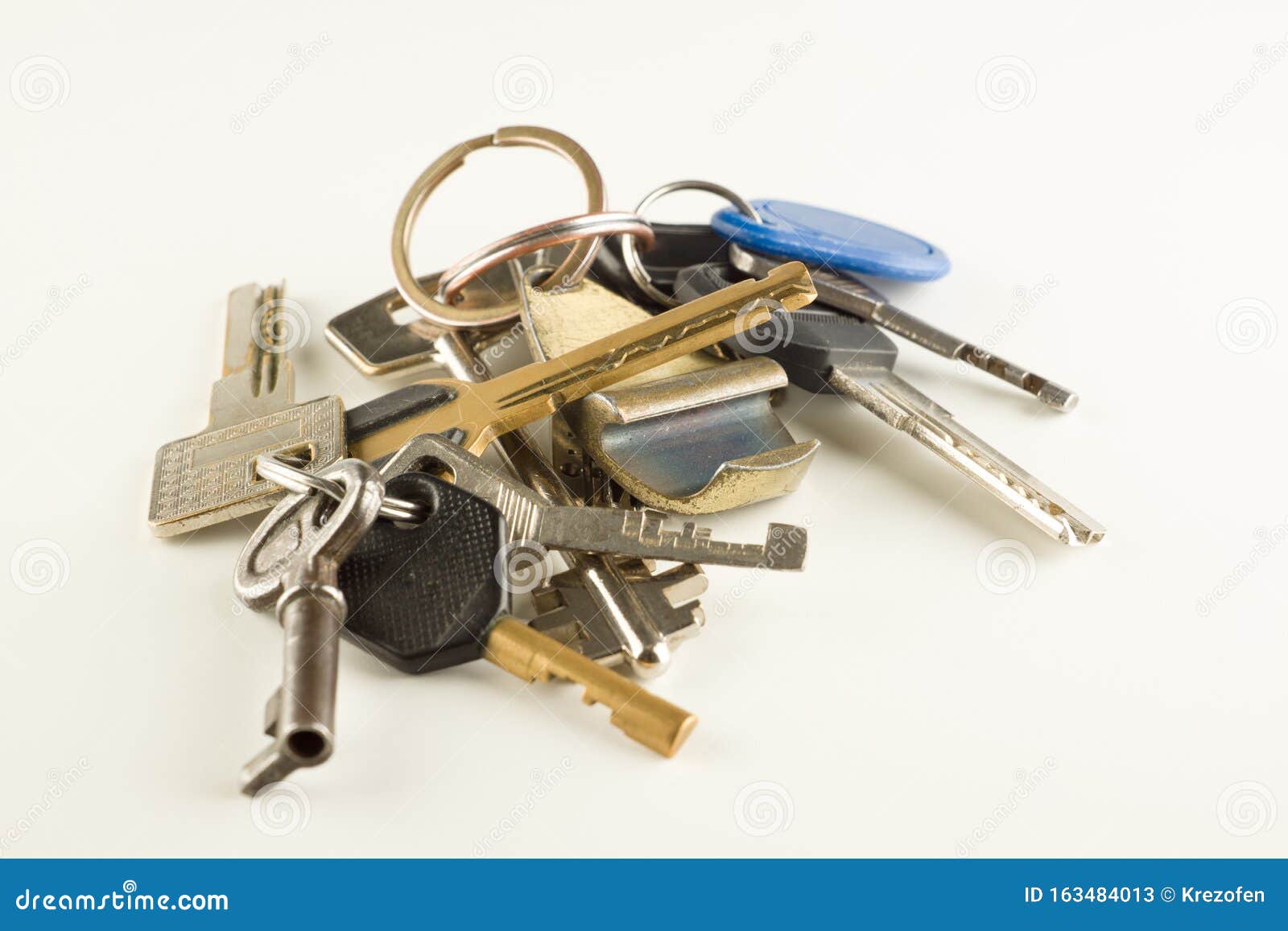 Large Bunch of Different Keys Isolated Stock Image - Image of lock ...