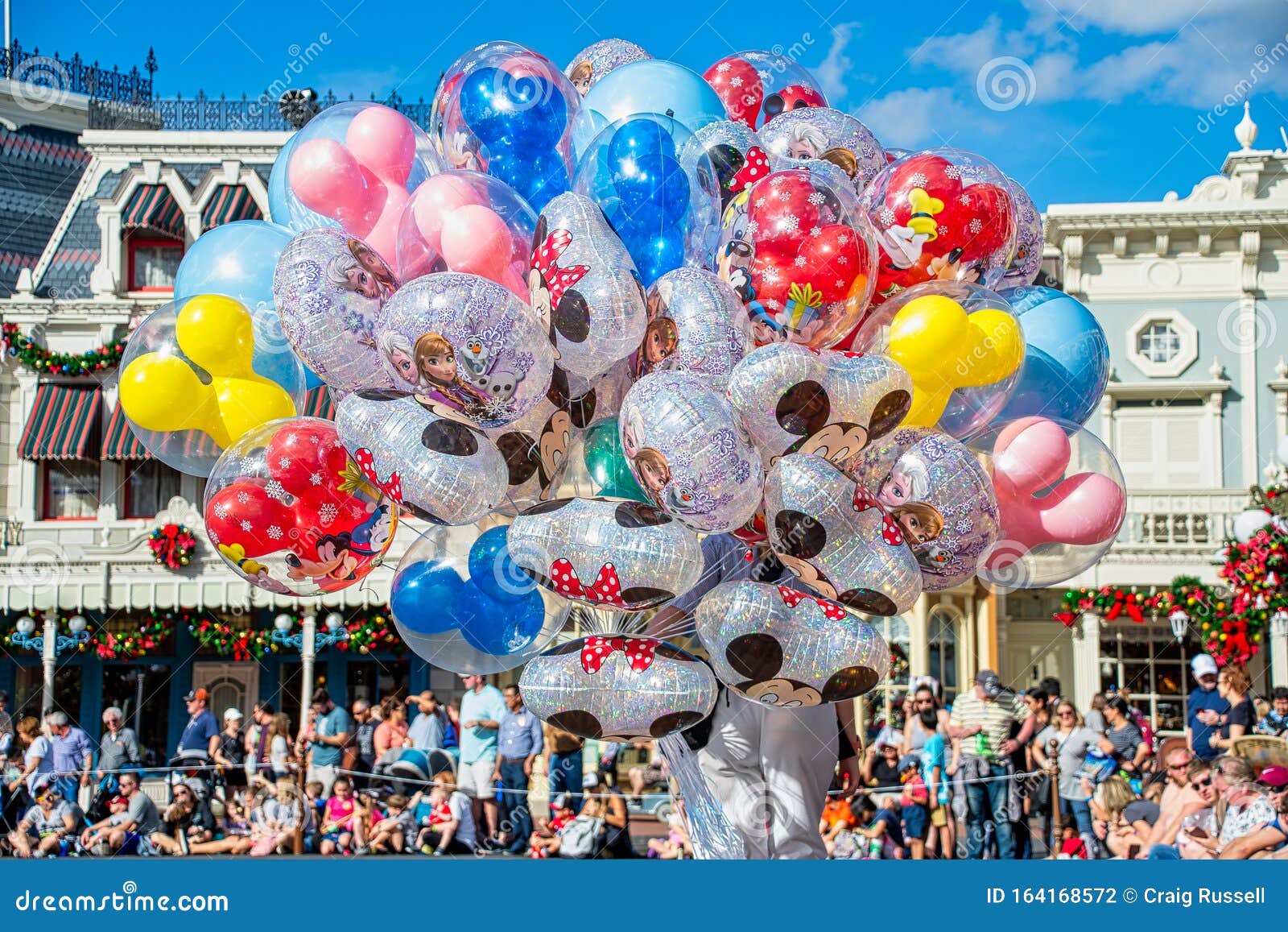 Large Bunch of Disney Balloons Editorial Photography - Image of park ...