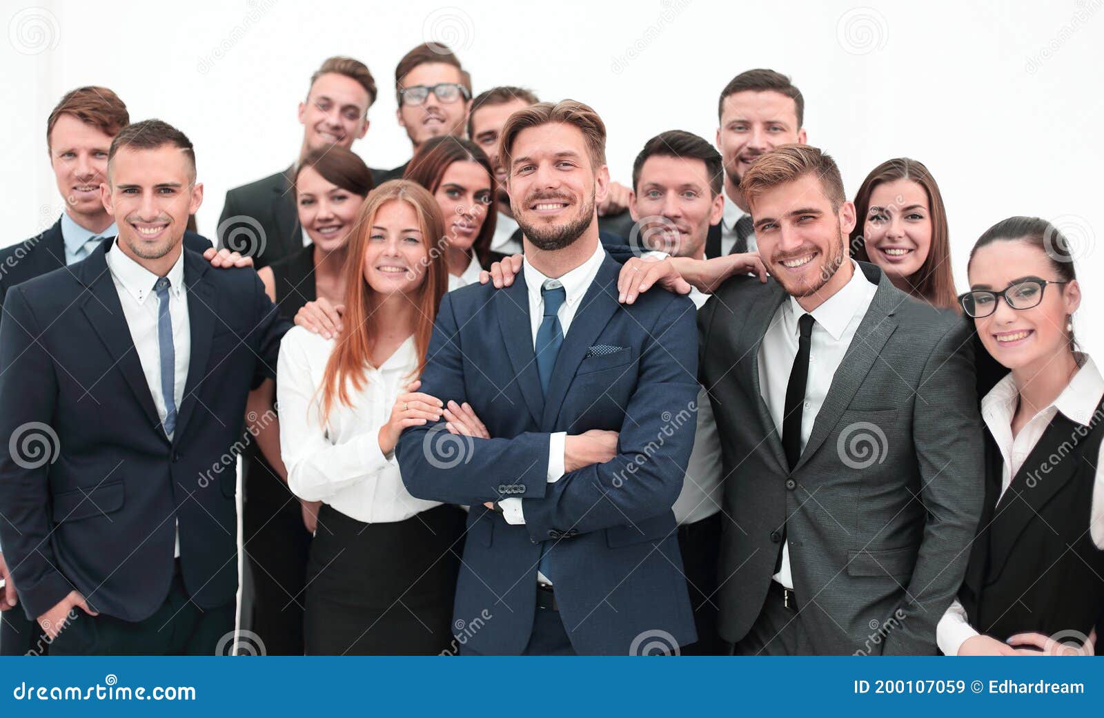 Large Business Team of Professionals. Stock Image - Image of ...