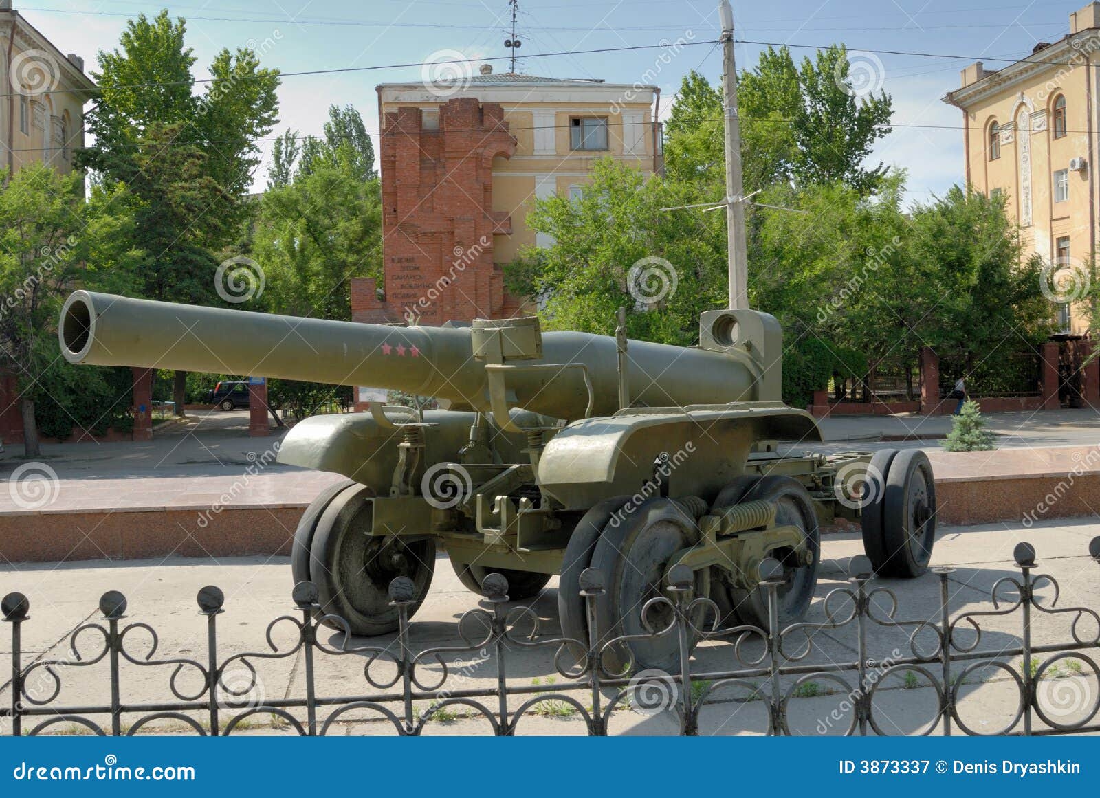 Large-caliber Army Gun - the Howitzer. Stock Image - Image of technics ...