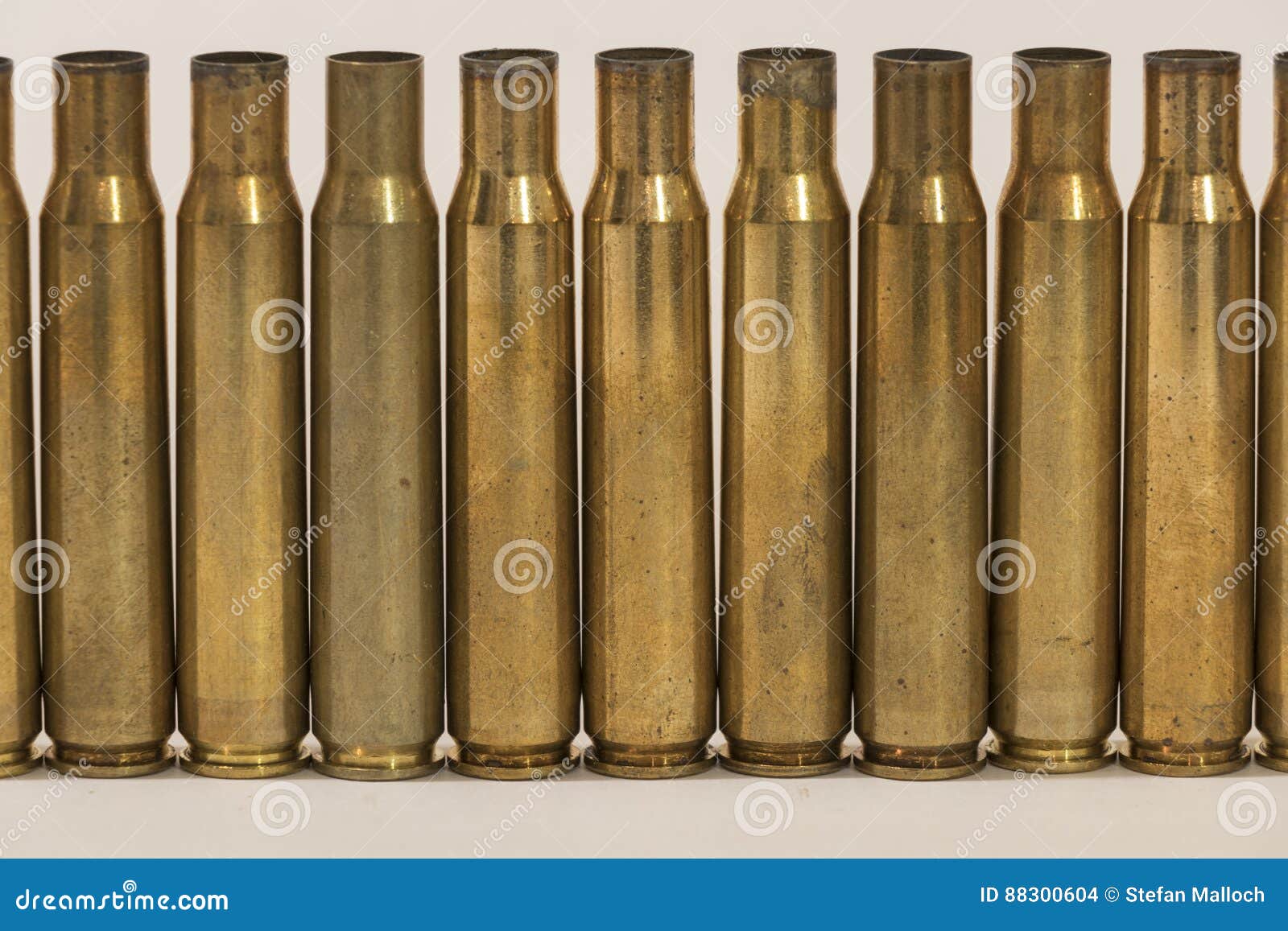 Large Caliber Bullets Shells Wall Stock Photo - Image of metal ...