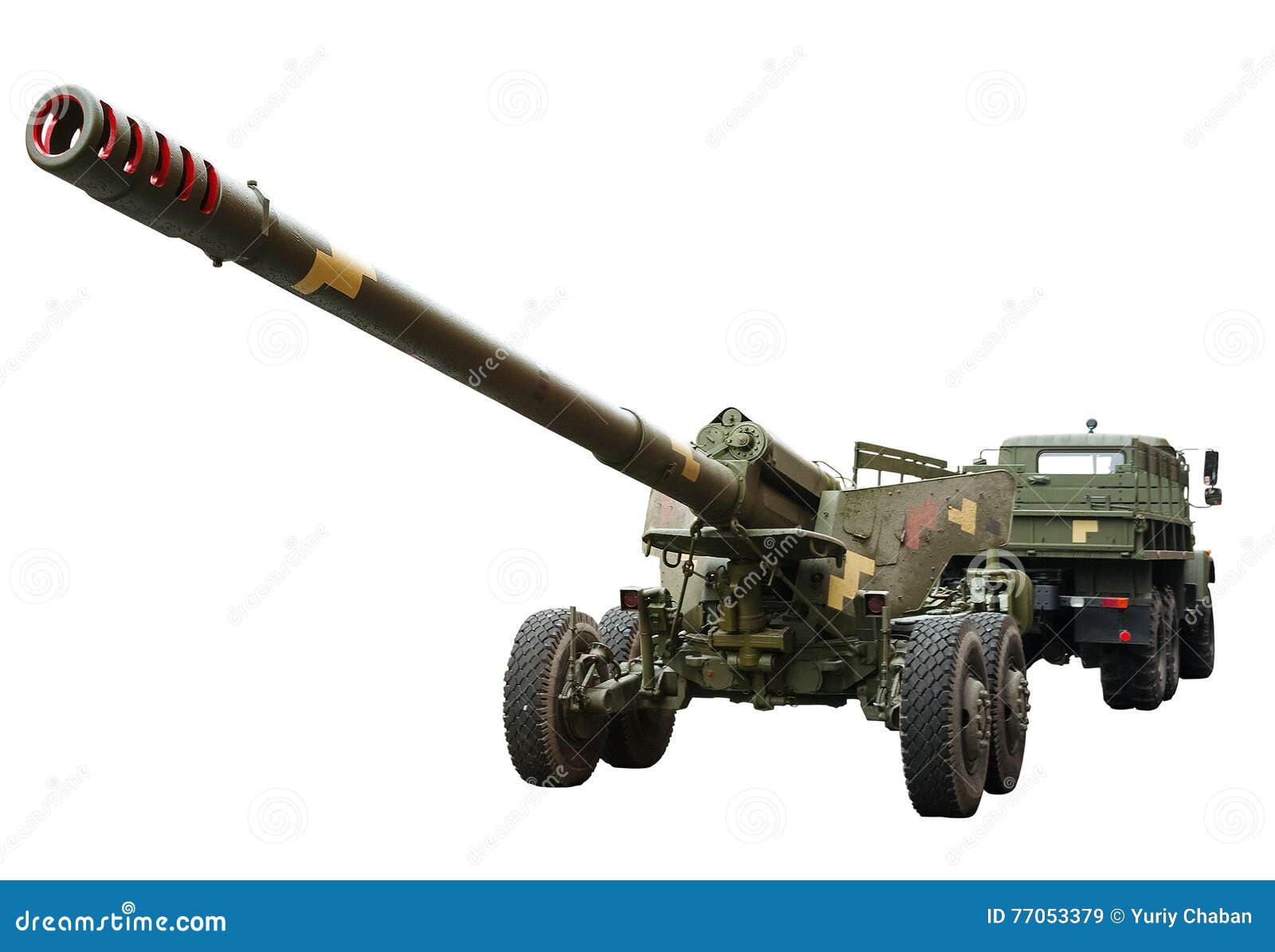 Large caliber howitzer stock image. Image of caliber - 77053379