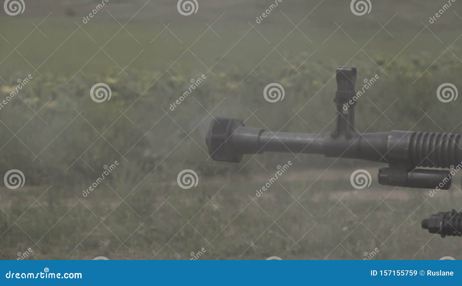 Heavy Machine Gun Training. Slow Motion Stock Video - Video of burst ...