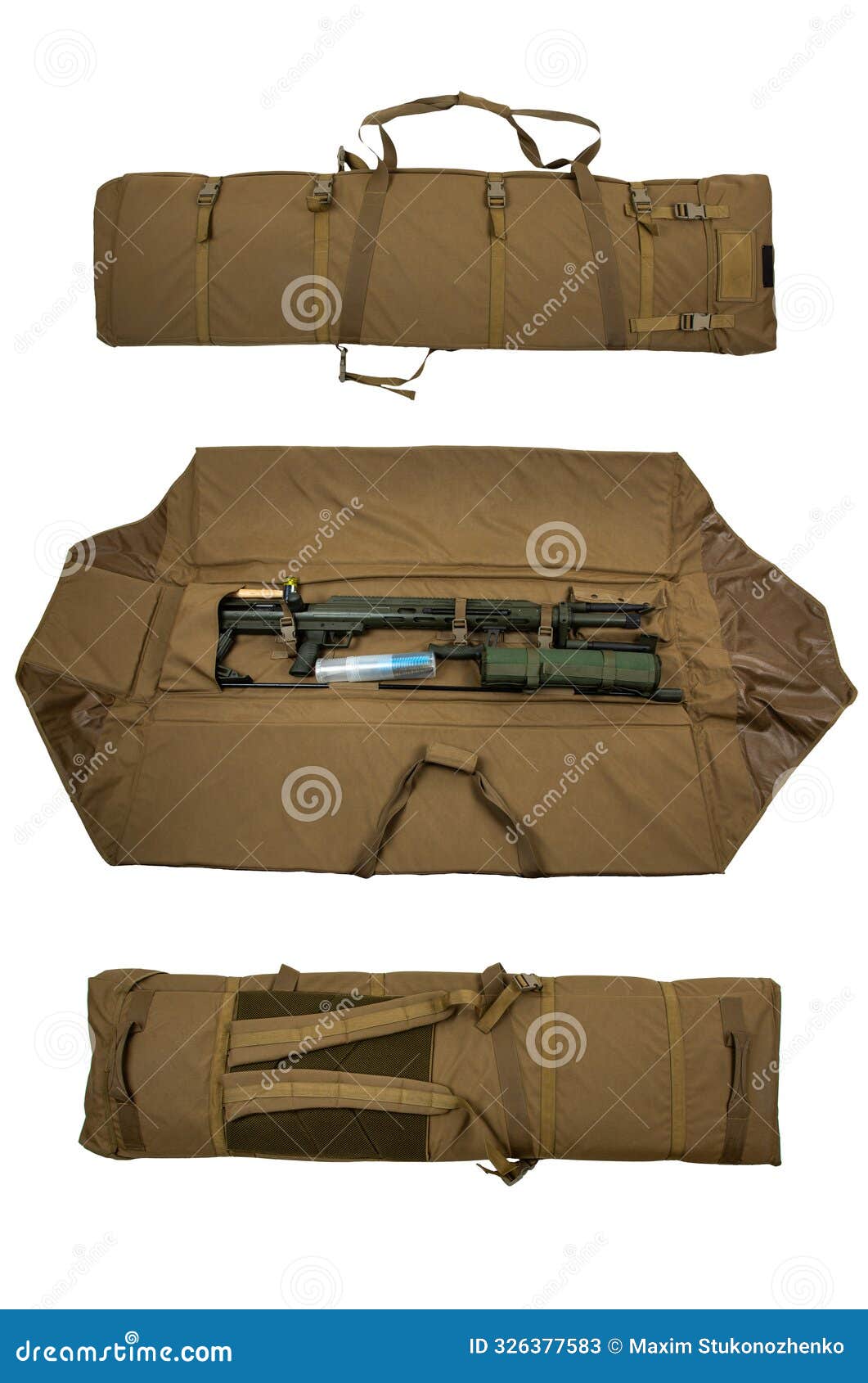 Large Caliber Sniper Rifle Folded with Soft Carrying and Storage Case ...