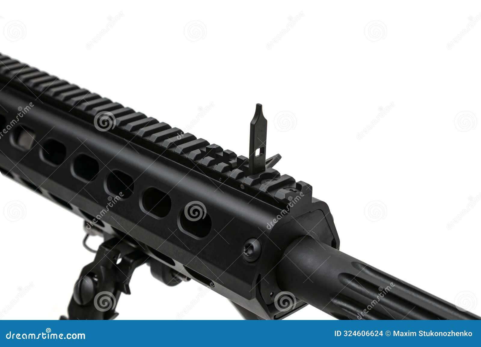 Large Caliber Sniper Rifle. Long Range Weapon Stock Photo - Image of ...