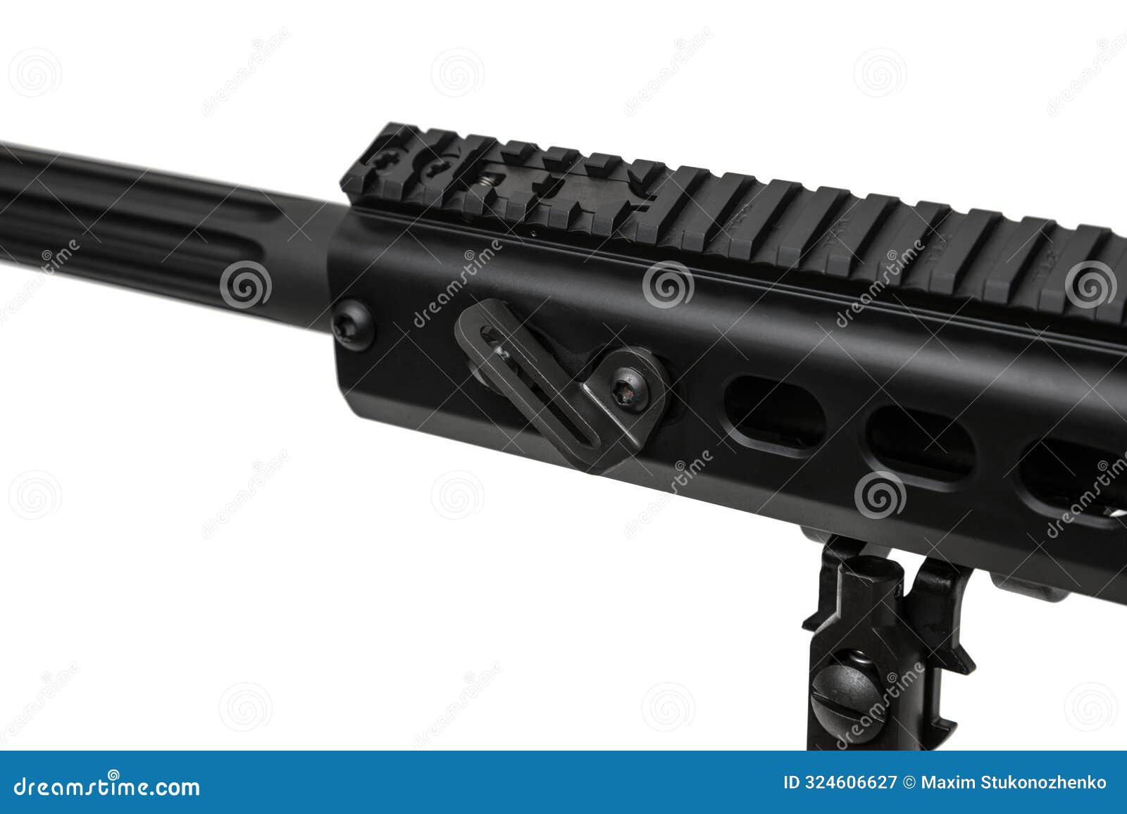 Large Caliber Sniper Rifle. Long Range Weapon Stock Image - Image of ...