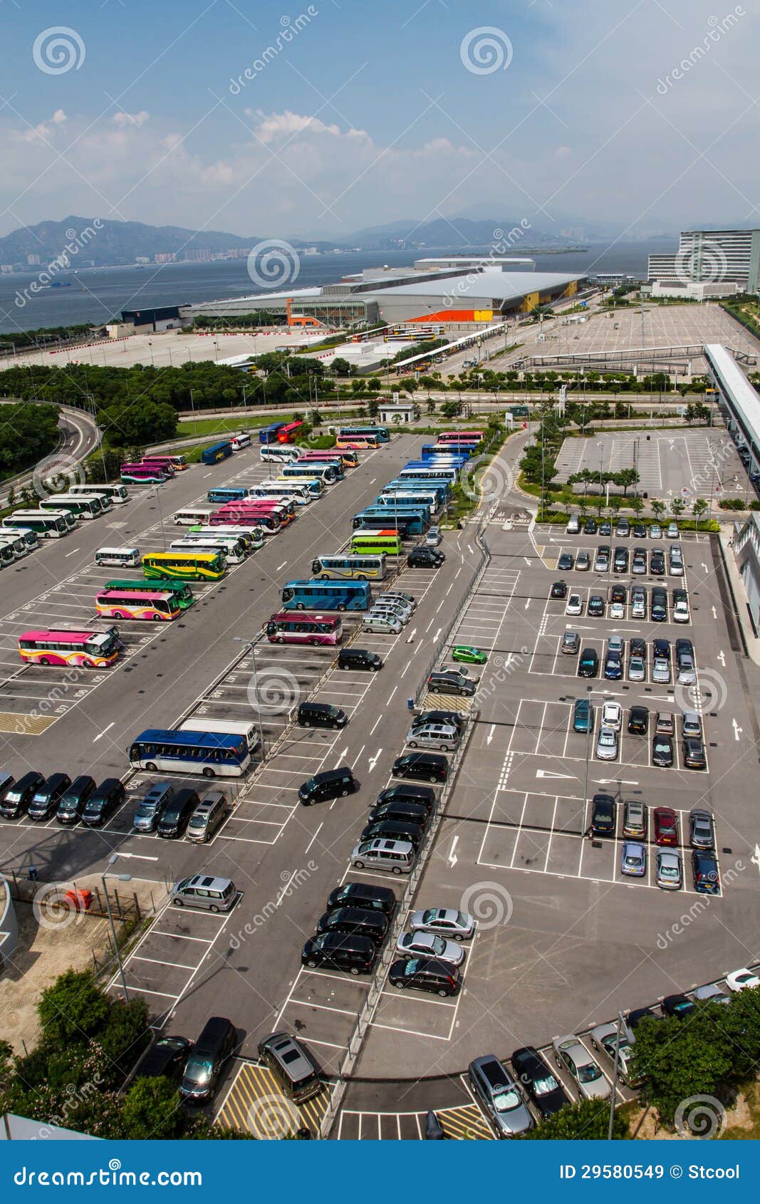 Large car park at Airport editorial stock image. Image of store - 29580549