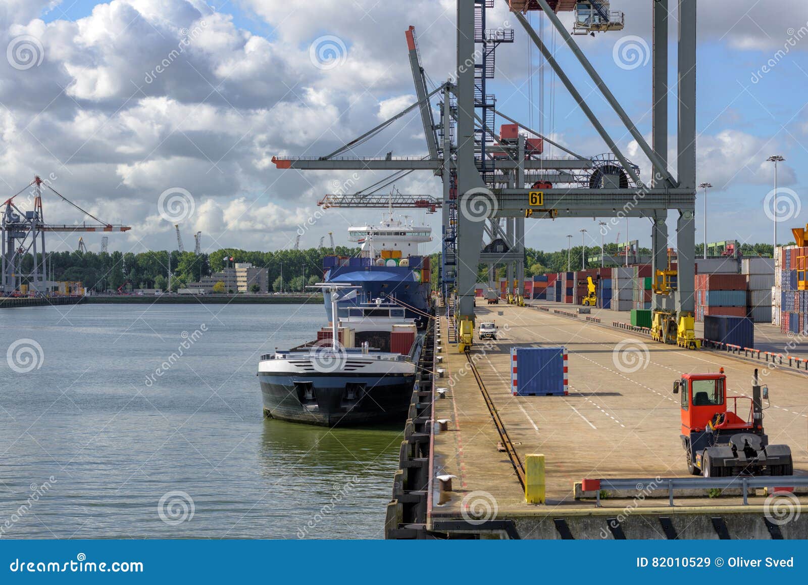 Large cargo dock stock image. Image of transportation - 82010529