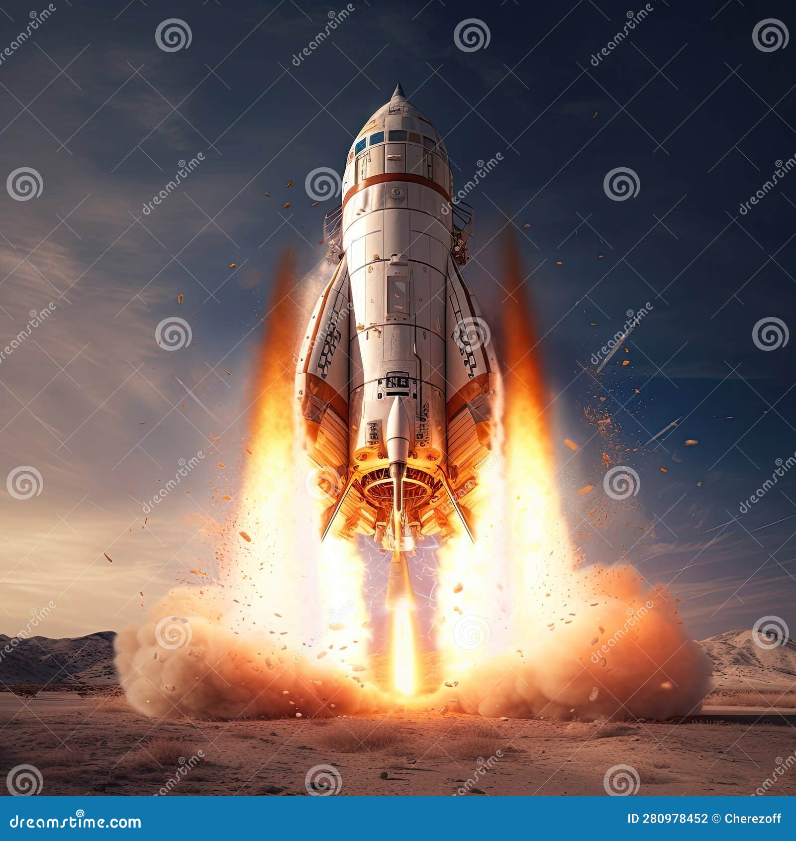 Cargo Rocket Launcher Multi Color Set Icon. Simple Thin Line, Outline ...