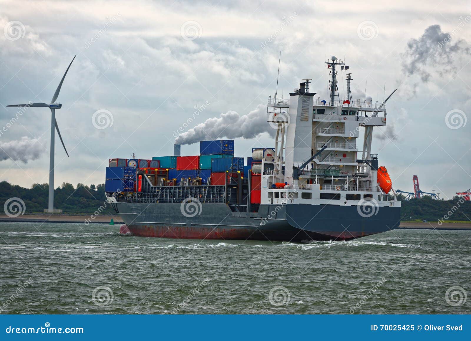 Large cargo ship stock image. Image of port, industrial - 70025425