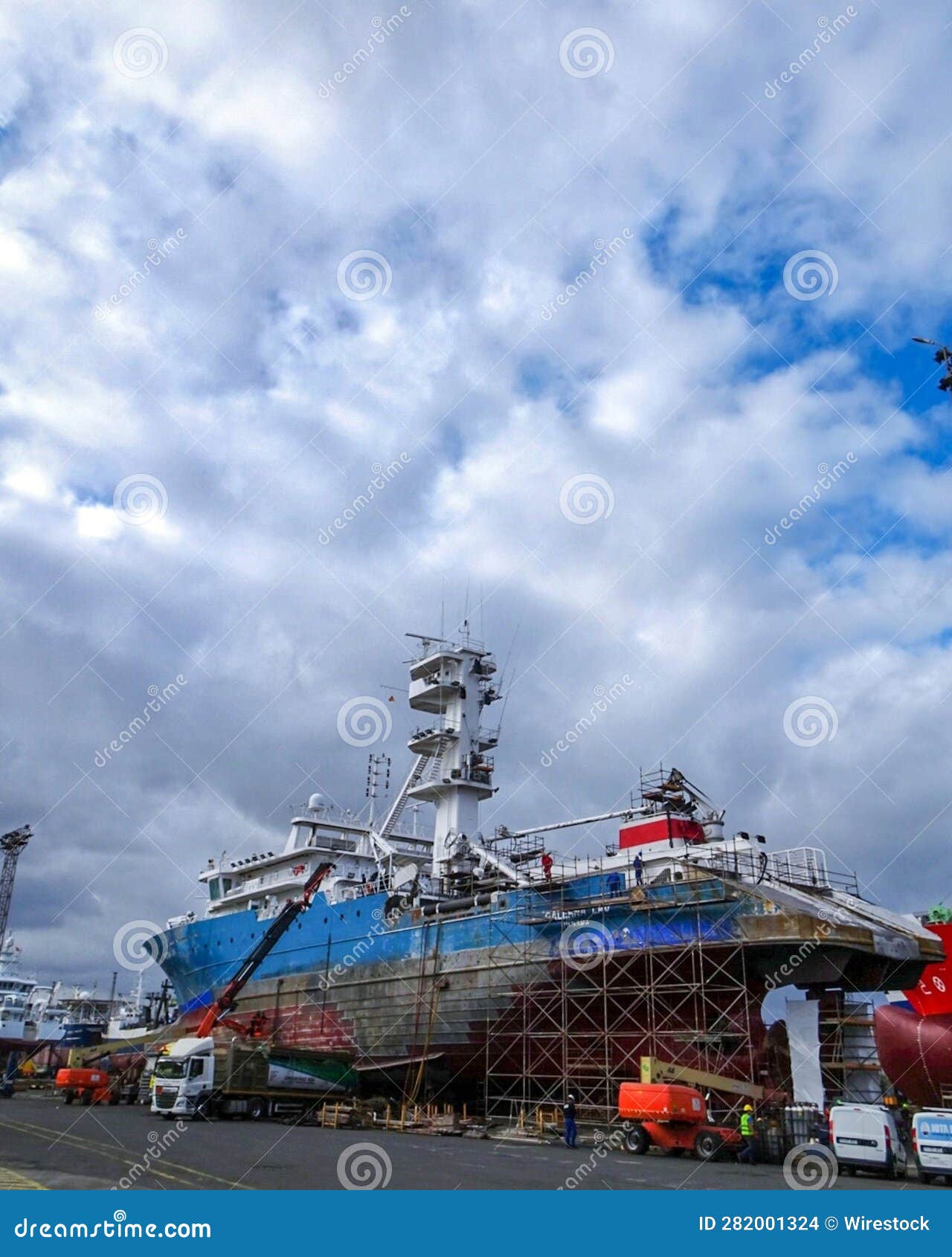 Dock Station For Tradditional Shipyard Editorial Photo | CartoonDealer ...