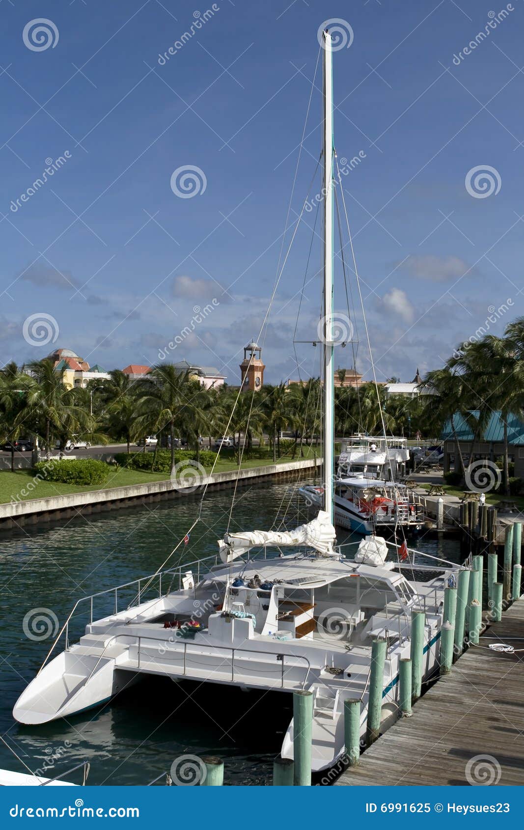Large catamaran stock image. Image of fishing, luxurious - 6991625