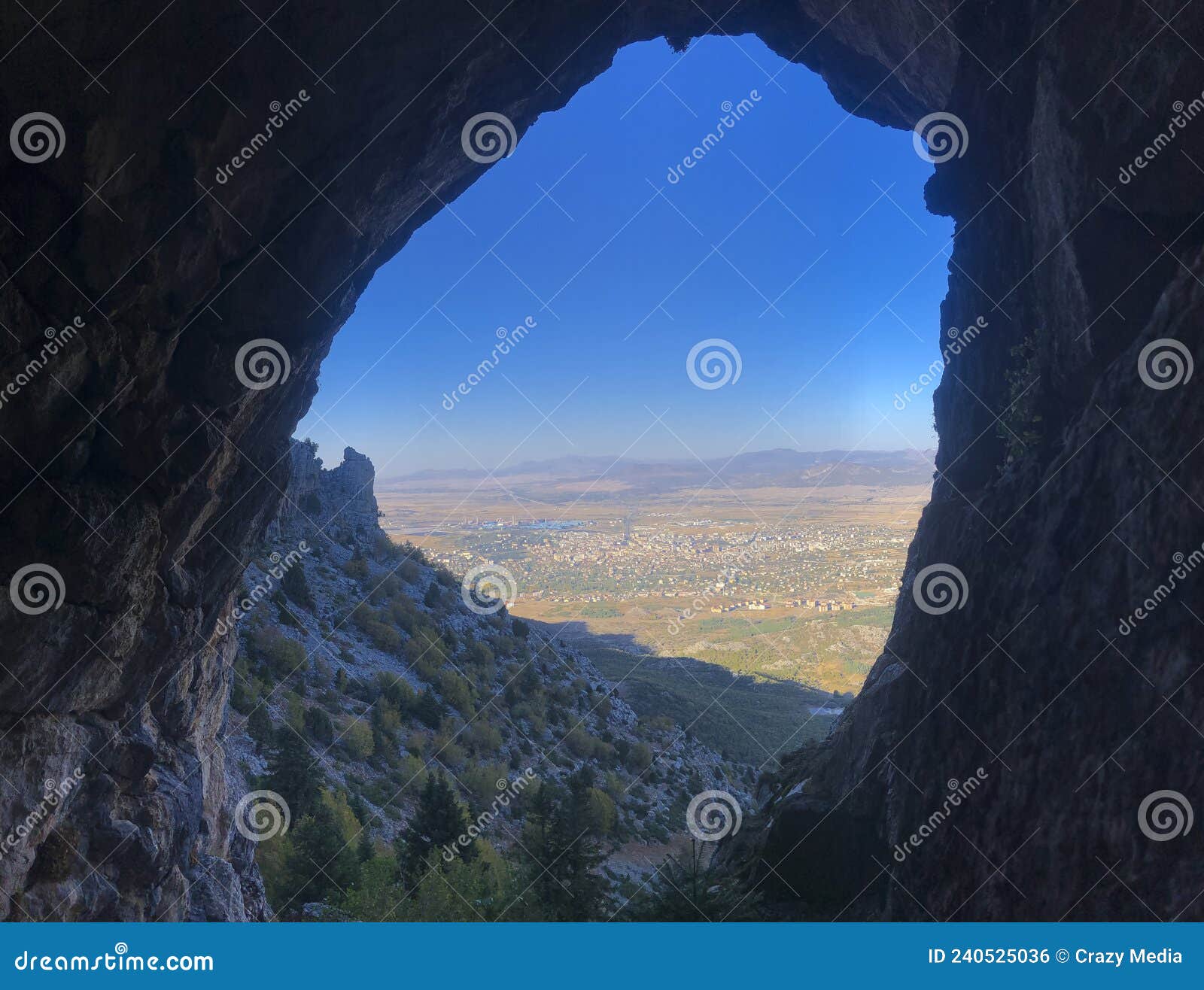 Large Caves with Interesting Sights To the City Stock Photo - Image of ...