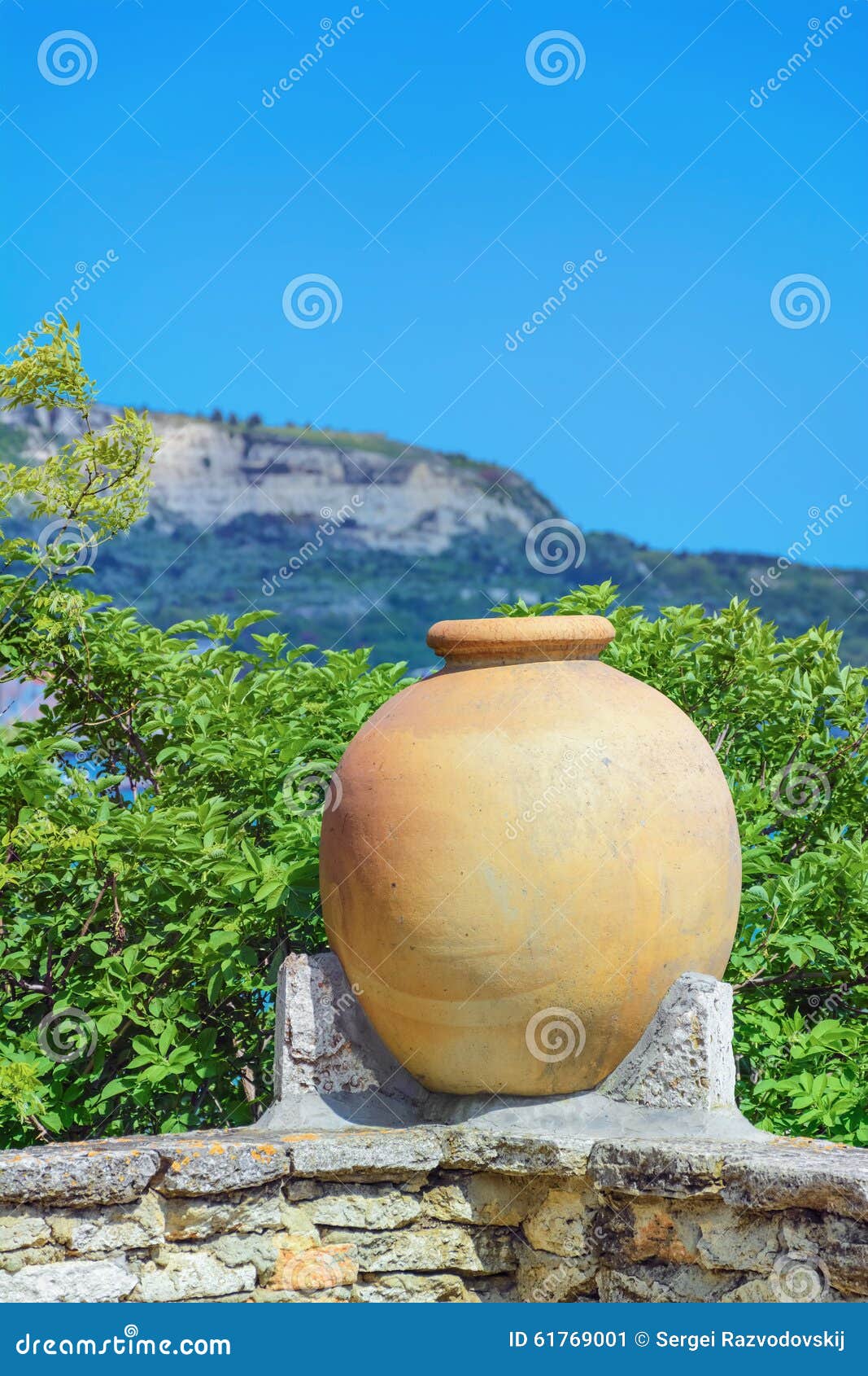 Large Ceramic Asian Pot Full Of Pink Orchids Royalty-Free Stock ...