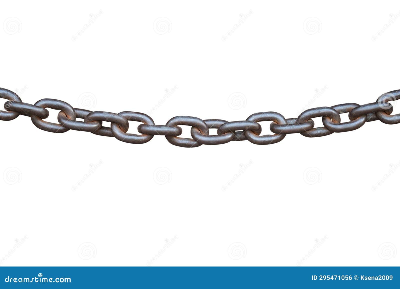 Large chain isolated stock photo. Image of line, security - 295471056