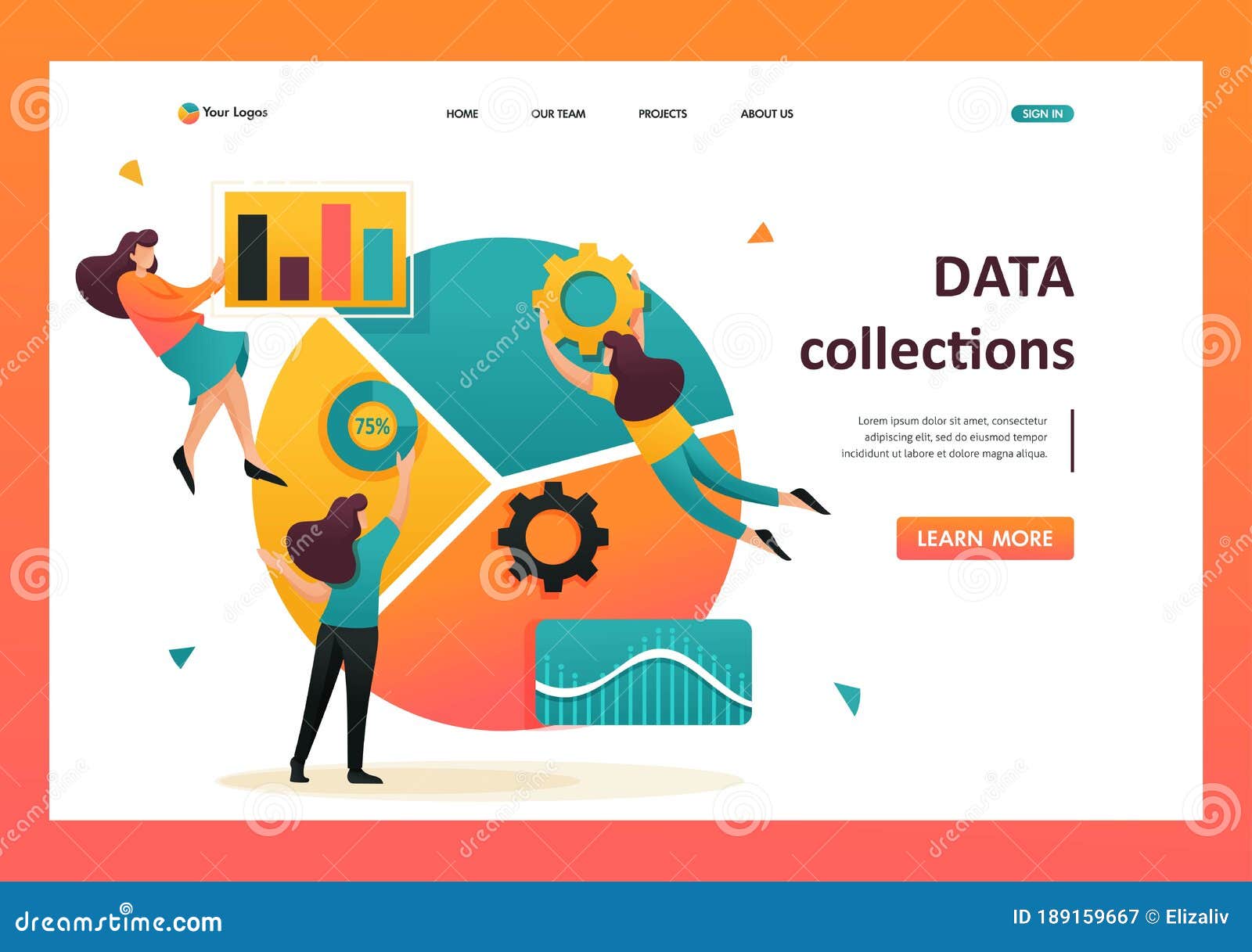 Large Chart and a Set of Analytical Data, Data Collection and Employees ...