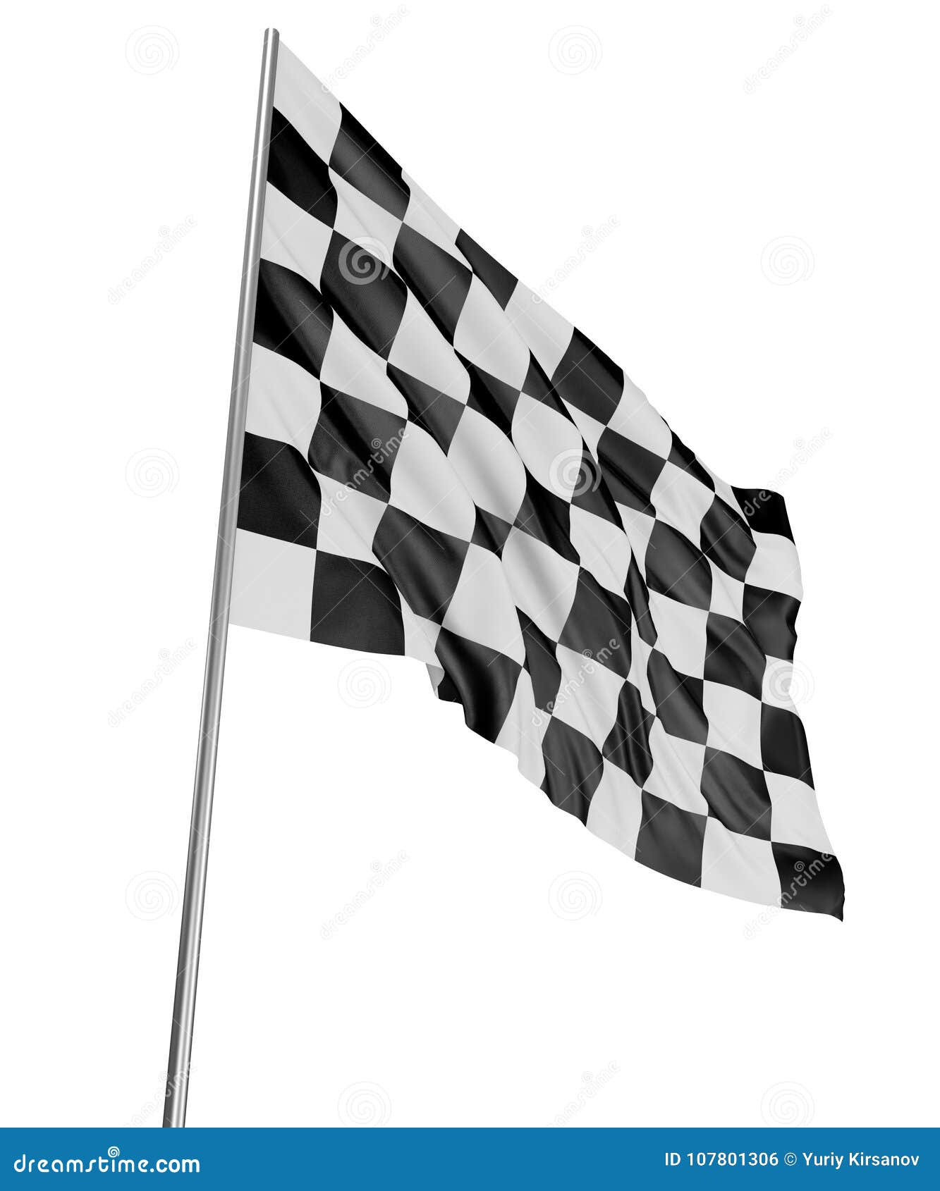 Large Checkered Flag with Fabric Surface Texture Stock Illustration ...