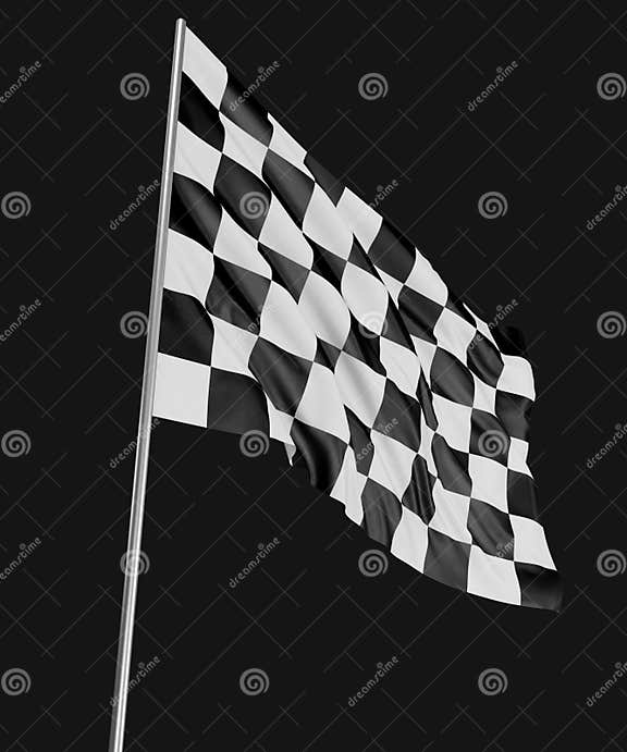 Large Checkered Flag with Fabric Surface Texture Stock Illustration ...
