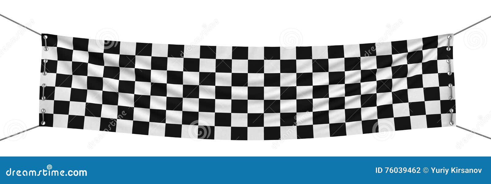 Large Checkered Flag with Fabric Surface Texture Stock Illustration ...