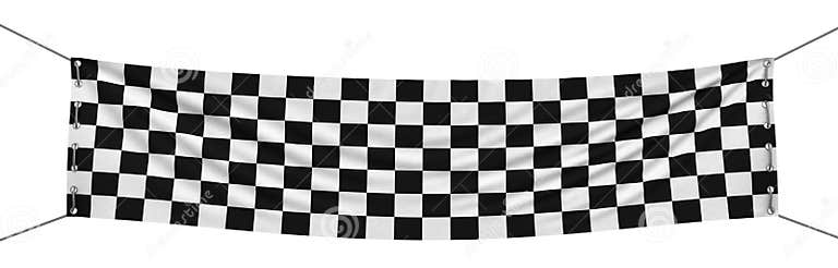 Large Checkered Flag with Fabric Surface Texture Stock Illustration ...