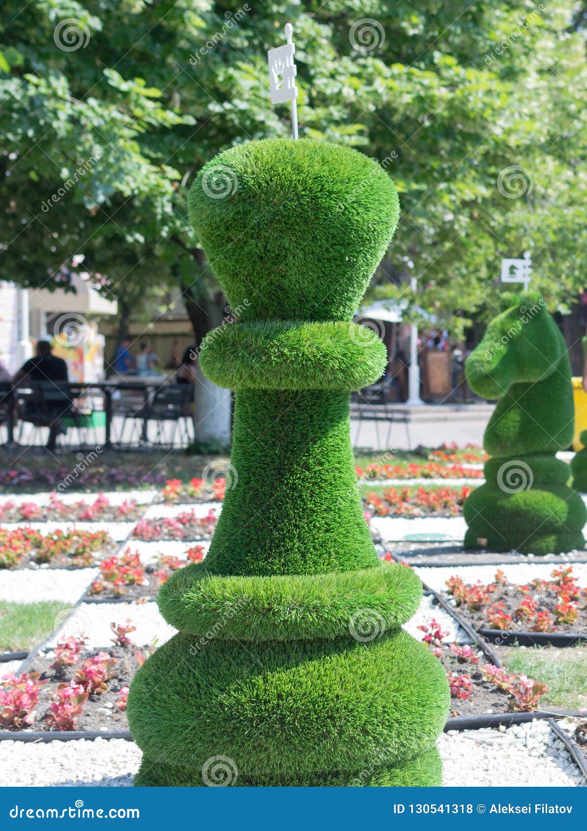 Large chess pieces stock photo. Image of garden, krasnodar - 130541318