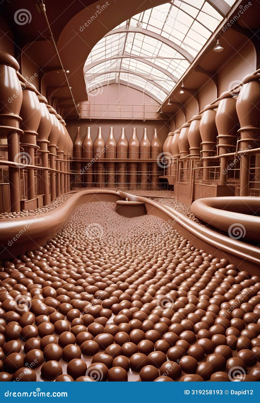 A Large Chocolate Factory Made from Chocolate with Lots of Chocolate ...