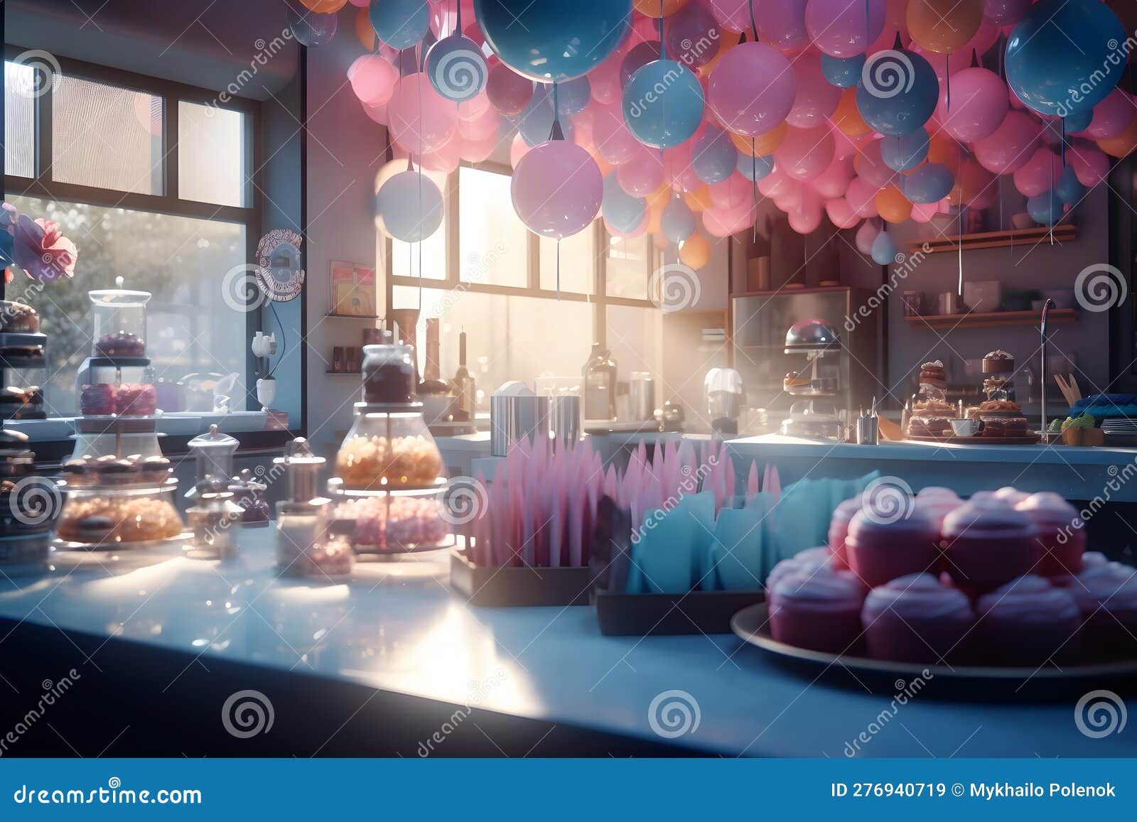 Large Choice of Sweets in a Candy Shop. Neural Network AI Generated ...