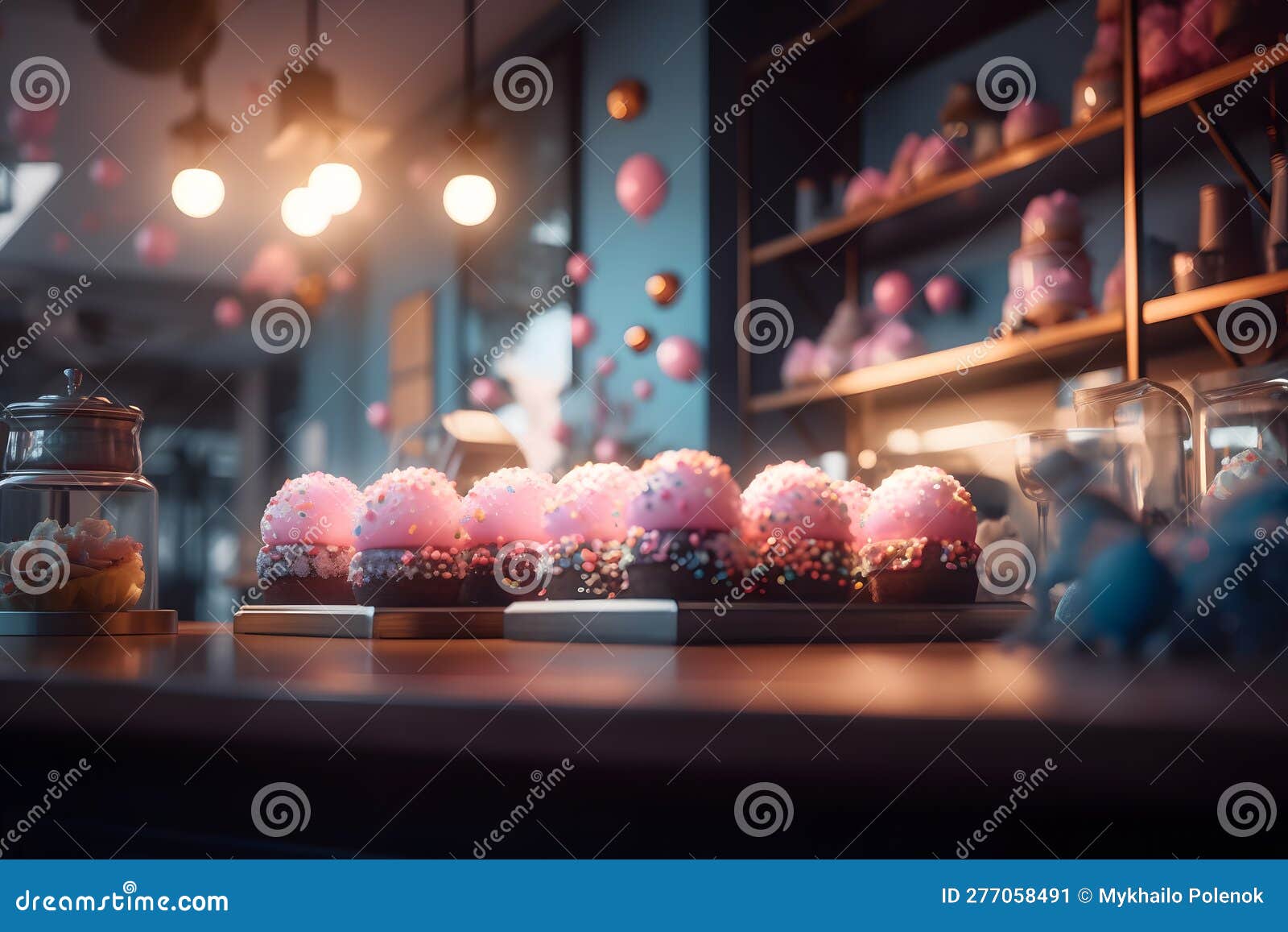 Large Choice of Sweets in a Candy Shop. Neural Network AI Generated ...