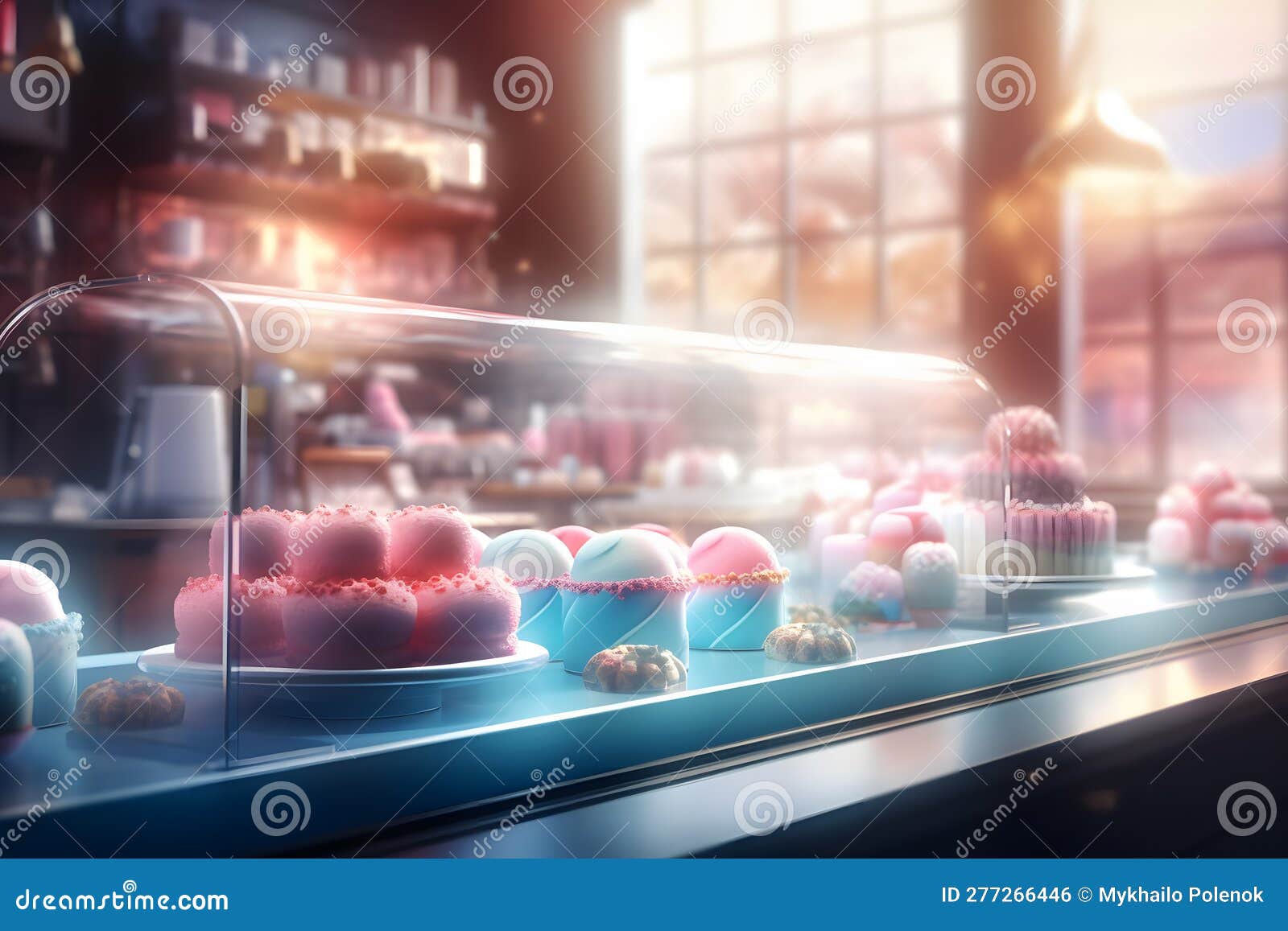 Large Choice of Sweets in a Candy Shop. Neural Network AI Generated ...