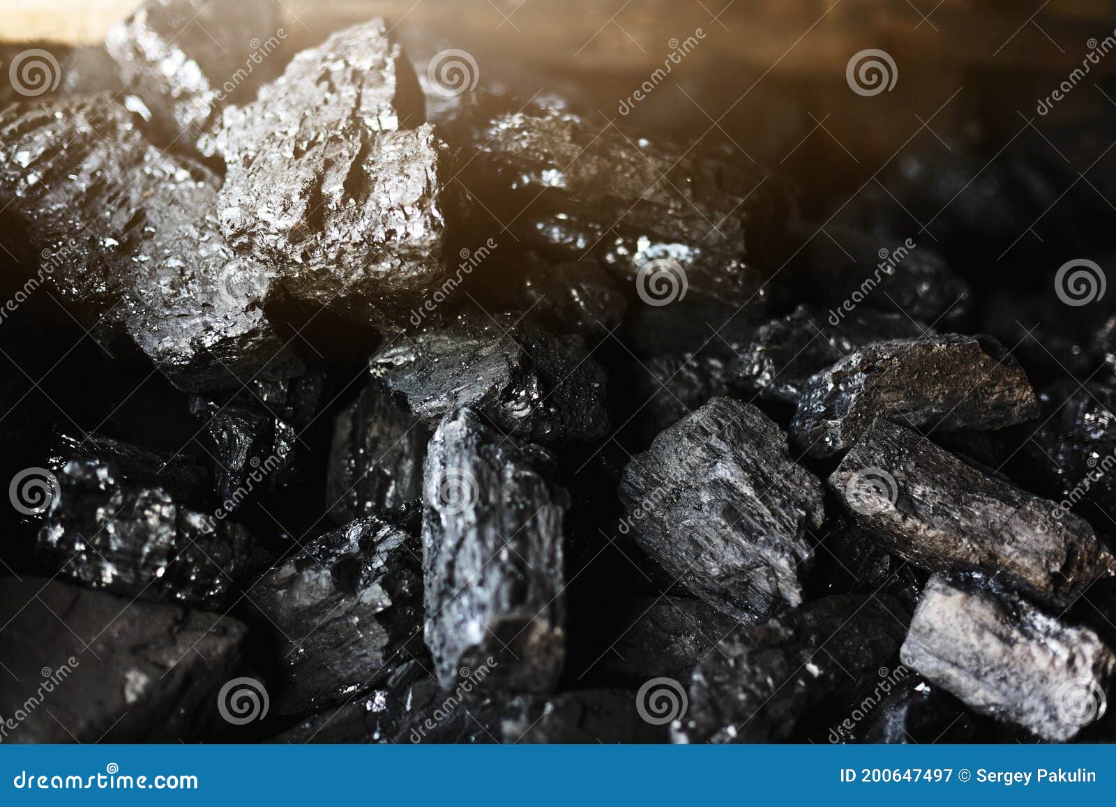Large Chunks of Brown Coal Close-up. Mining and Fuel Production Stock ...
