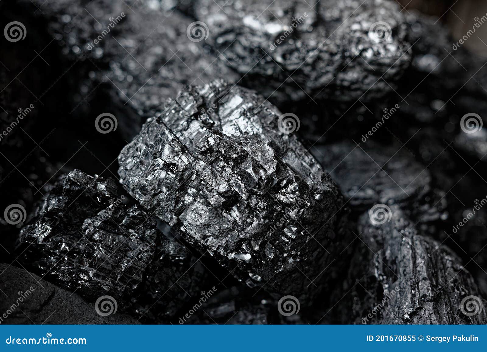 Large Chunks of Brown Coal Close-up. Mining and Fuel Production Stock ...