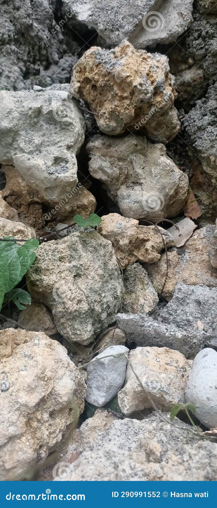 Large Chunks of Stone Left Over from Building Materials? Stock Photo ...