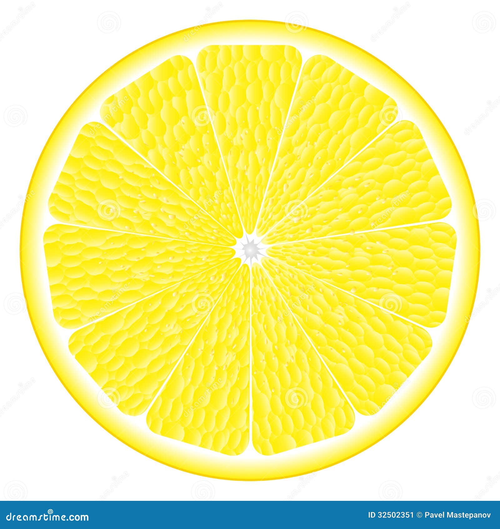 Large circle of lemon stock vector. Illustration of health - 32502351
