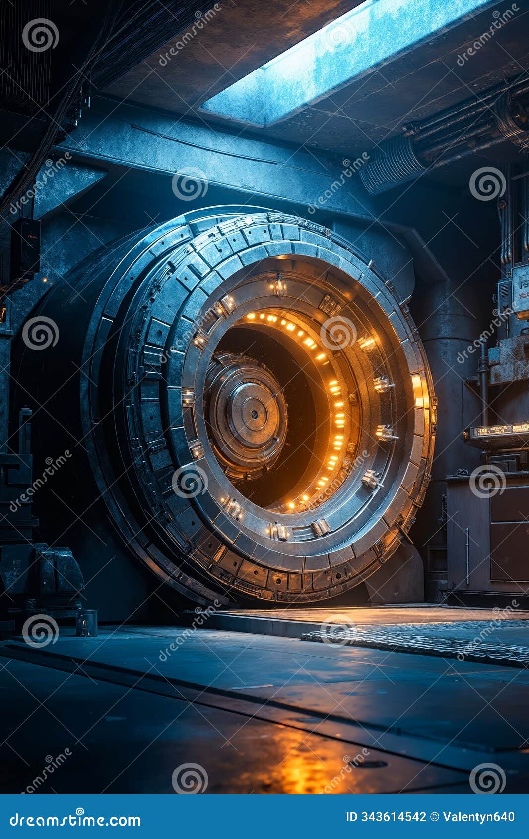A Large Metal Object Inside of a Building Stock Photo - Image of ...