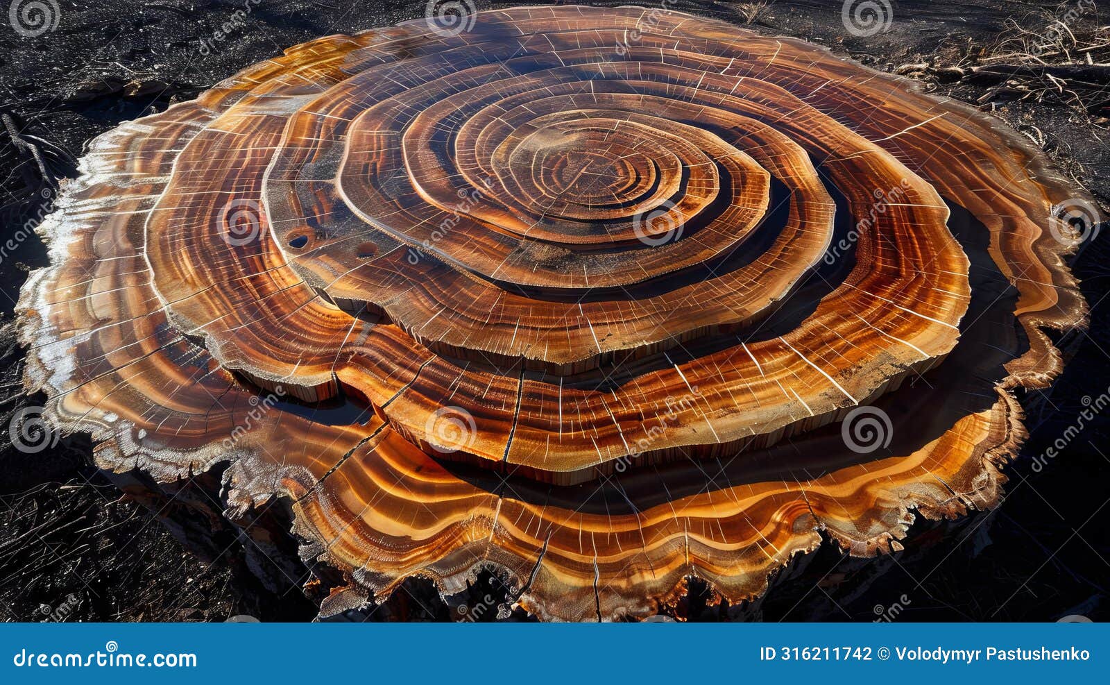 Circular Tree Trunk Texture Royalty-Free Stock Photography ...