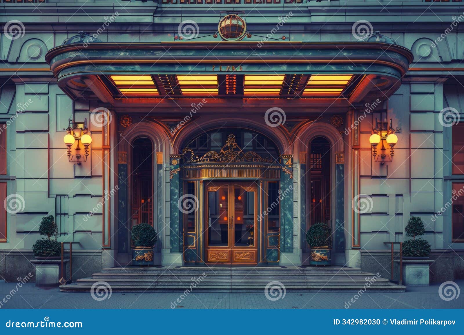 A Large City Hall Building with a Prominent Clock Tower in the Front ...