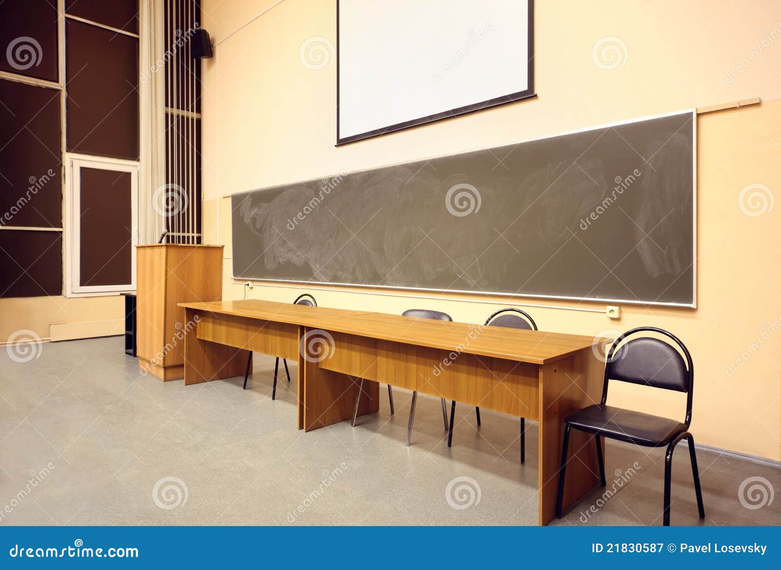 Large Classroom With Tables Stock Image | CartoonDealer.com #26707645