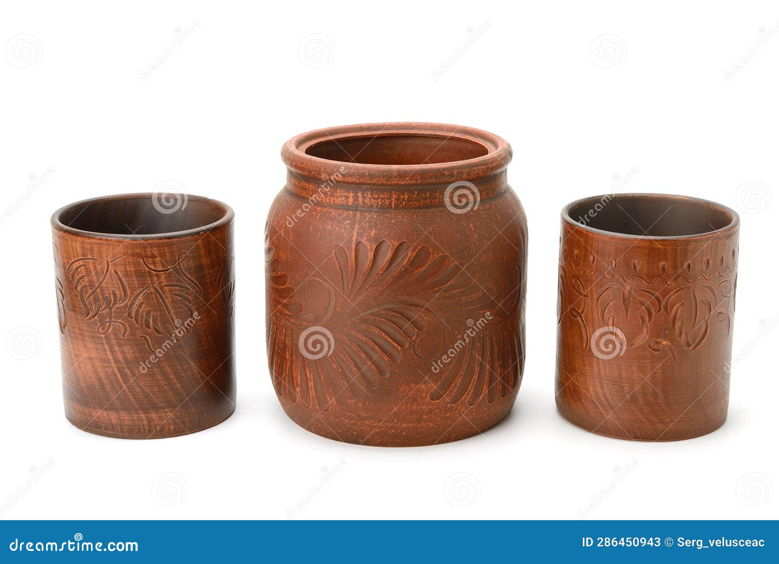 Large Clay Cauldron Hung On Wooden Stick Structure Royalty-Free Stock ...