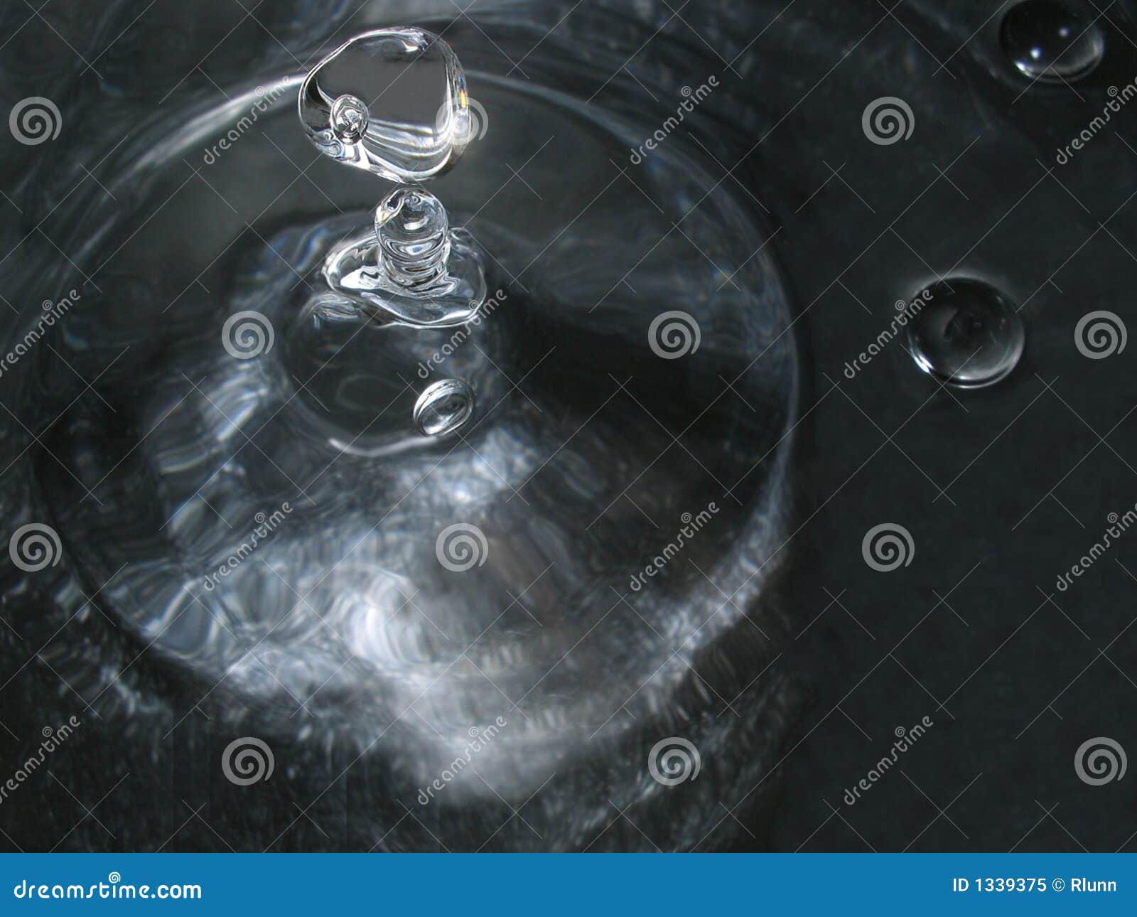 Large clear water drop stock image. Image of shallow, glimmer - 1339375