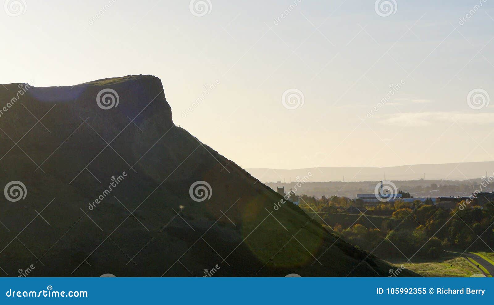 A Large Cliff with Morning Sky Stock Image - Image of outdoor, sunrise ...
