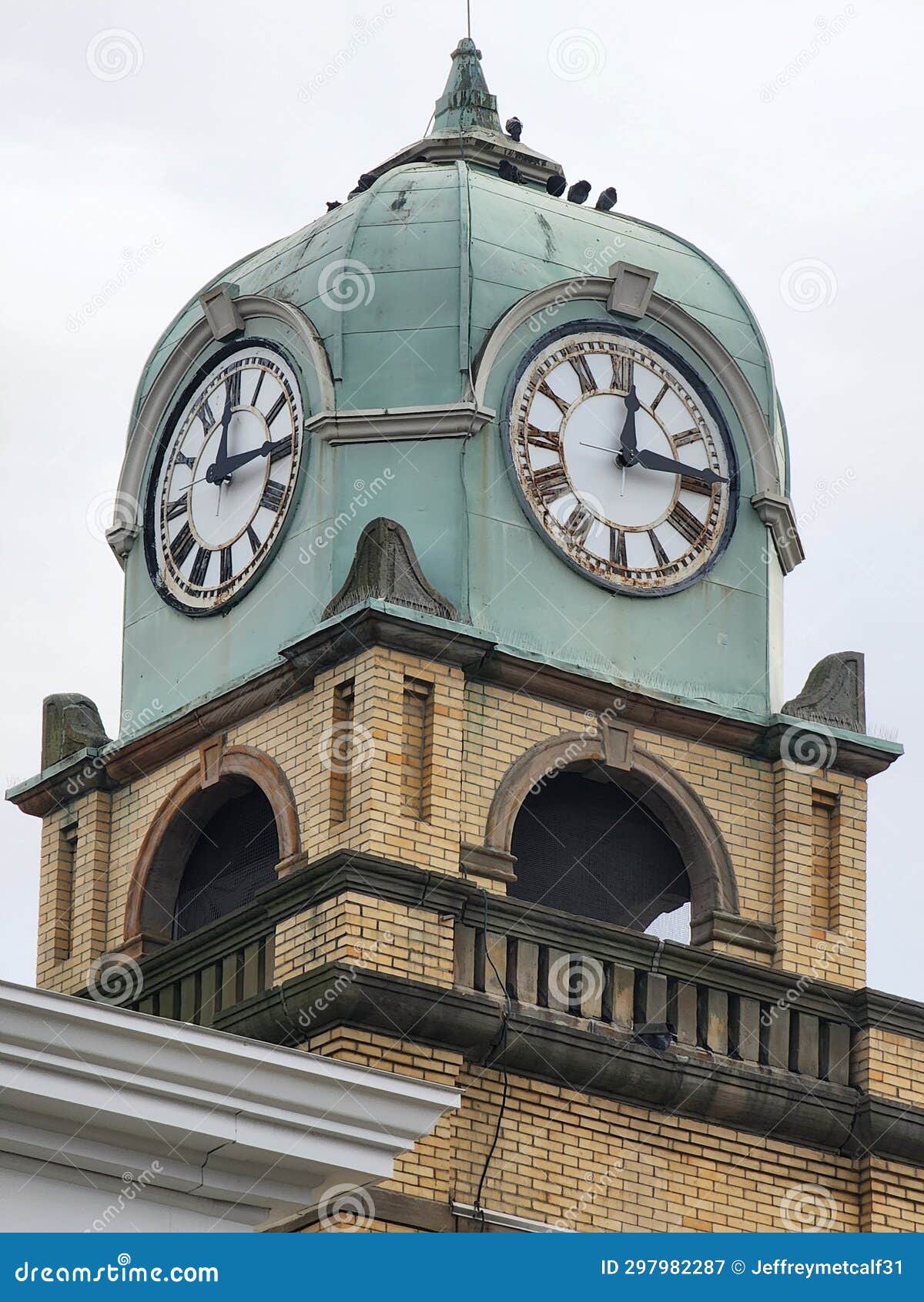 Large Clock Tower Brick stock image. Image of hand, clock - 297982287