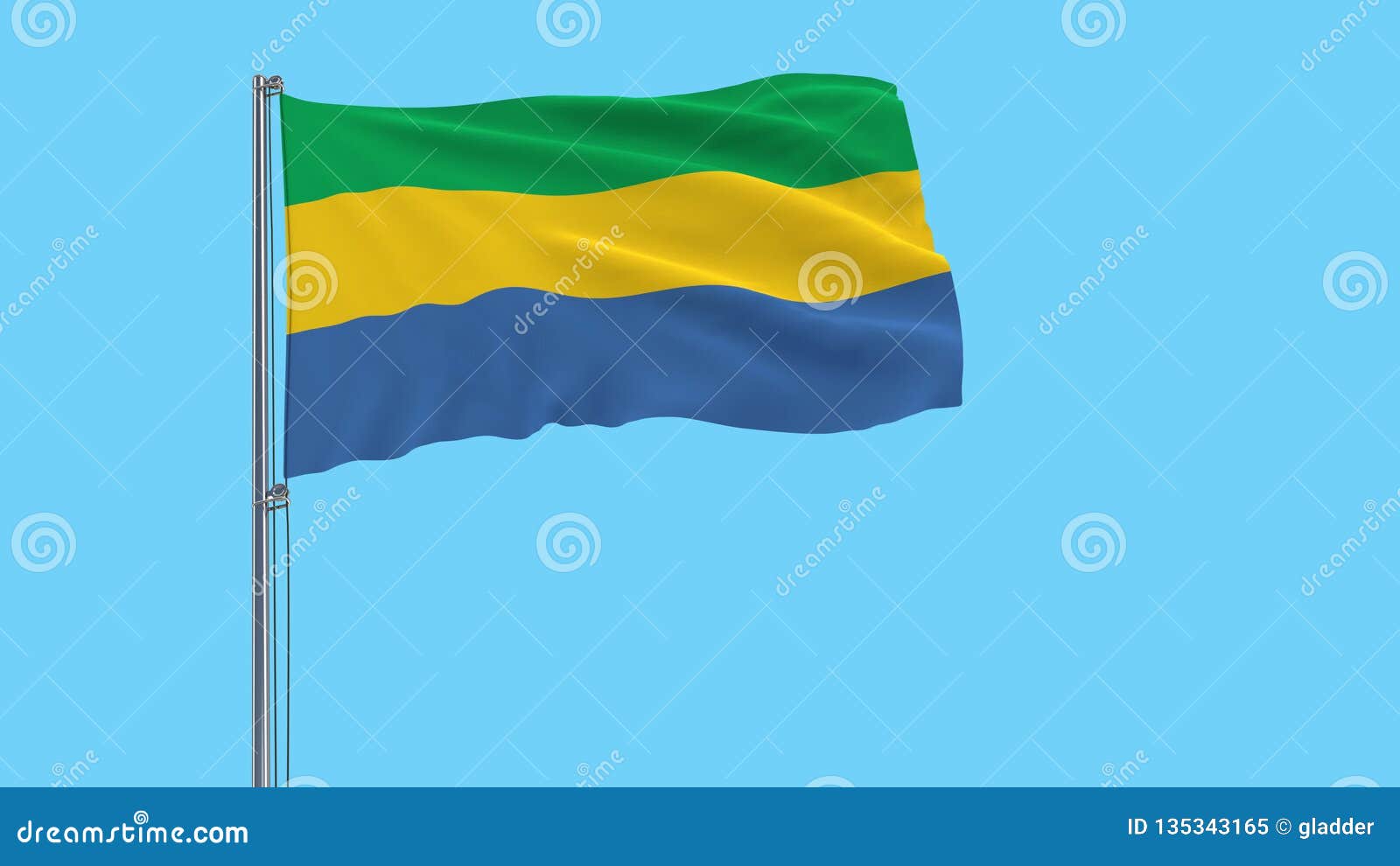 Large Cloth Isolate Flag of Gabon, 4k Prores Footage, Alpha ... Large Cloth Isolate Flag of Gabon, 4k Prores Footage, Alpha ...