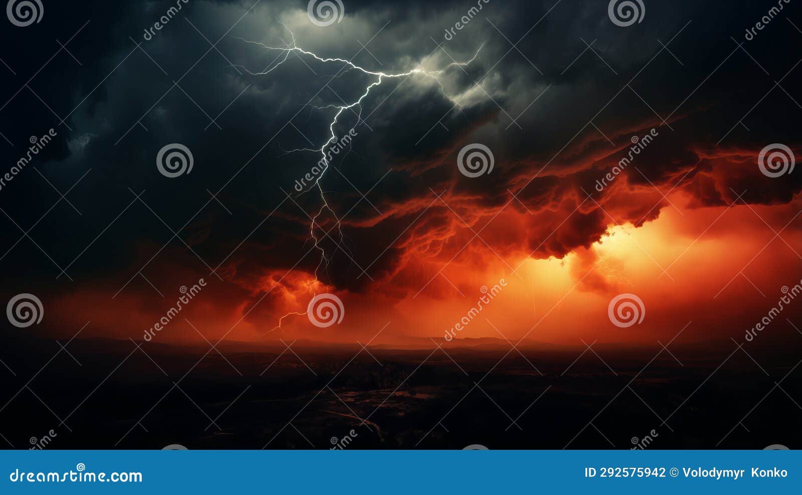 A Large Cloud Filled with Lots of Lightning Stock Illustration ...