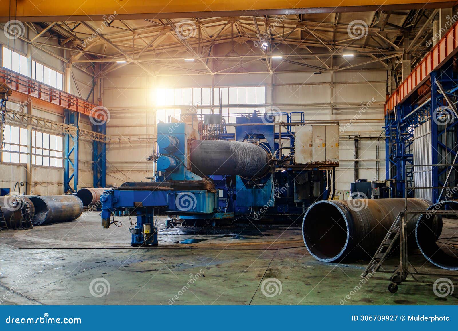 Large CNC Tube Bender in Pipe Factory Stock Image - Image of factory ...